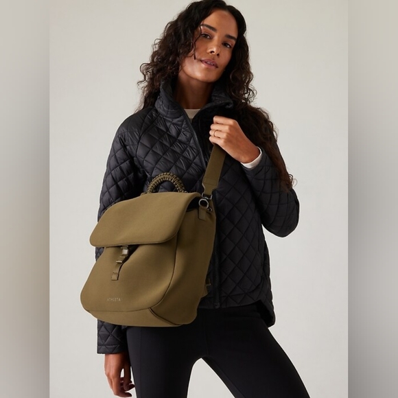Athleta | Bags | Nwot Athleta Revive Convertible Backpack In Acacia ...